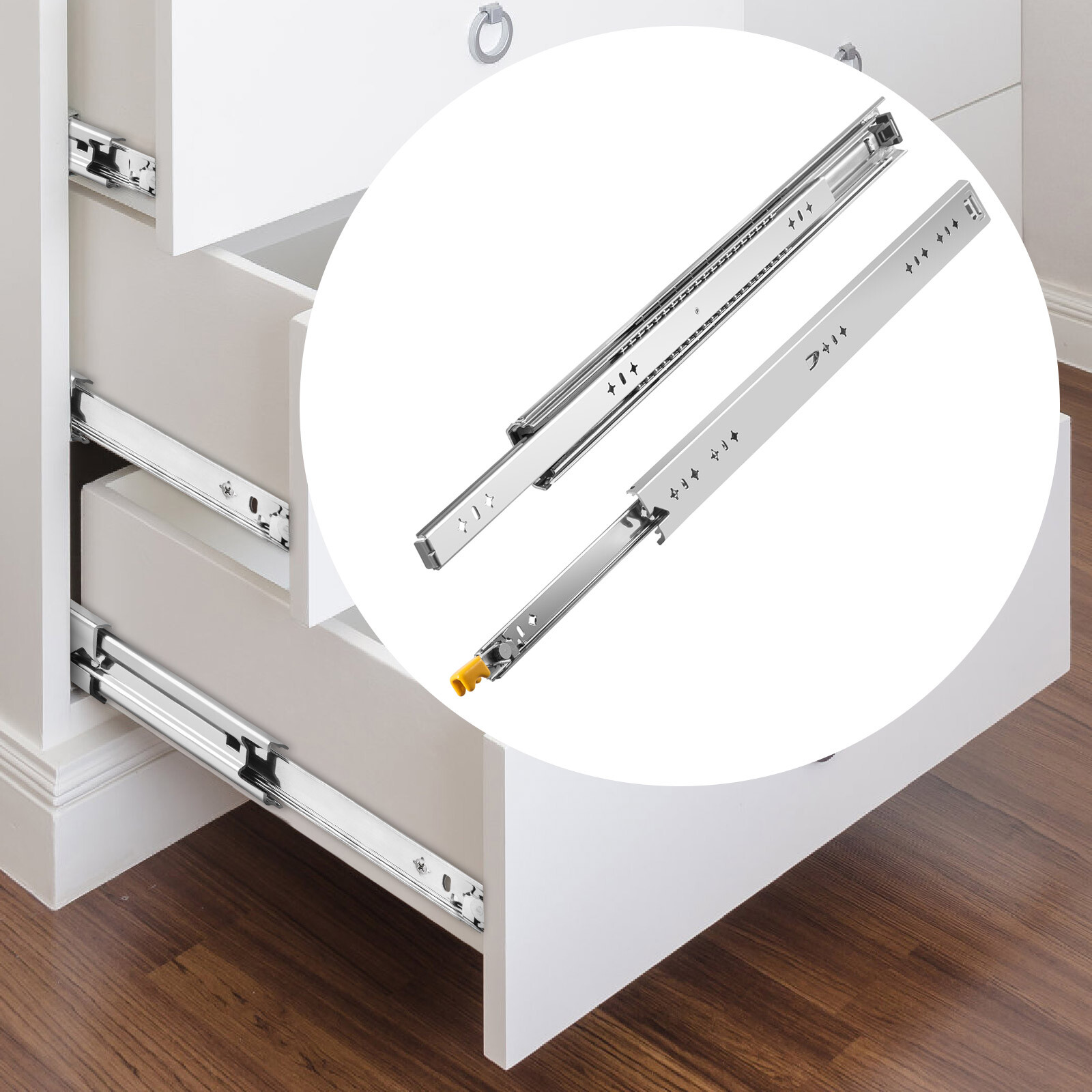 VEVOR Drawer Slides Heavy Duty Drawer Slides 30" Cold-rolled Steel ...