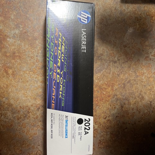 HP 202A (CF500A) Black Toner Cartridge 190781107002 | eBay