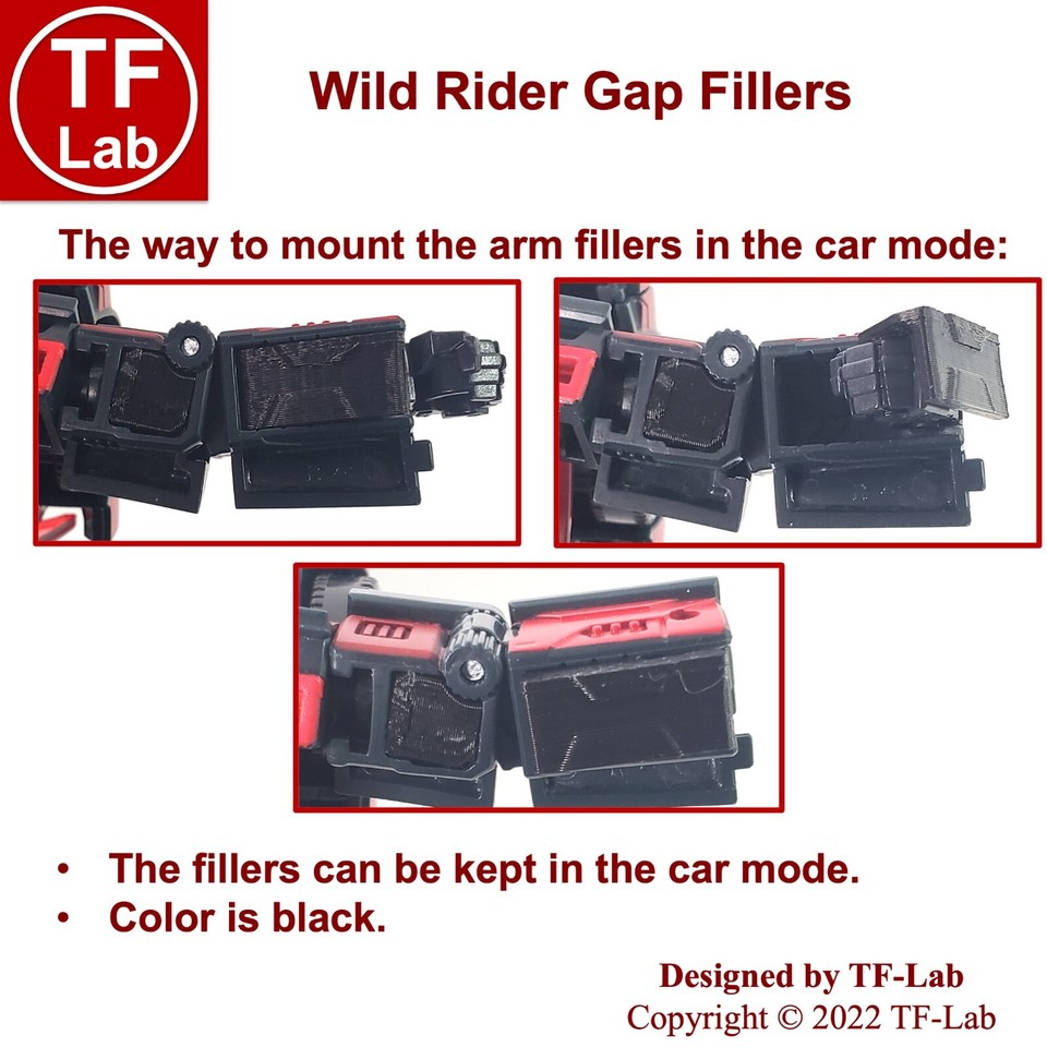 Gap Fillers Upgrade Kit for Transformers Generations Legacy Wild Rider ...