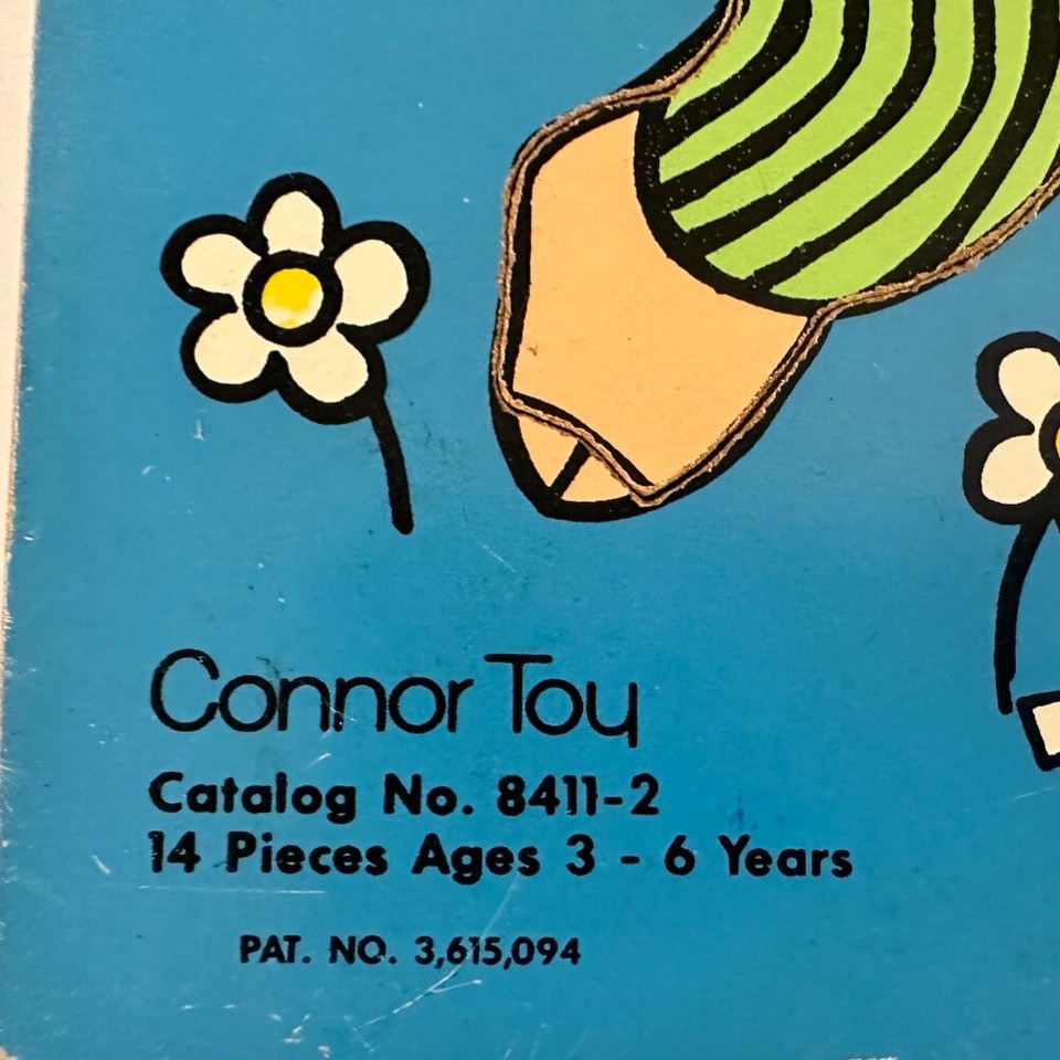 Connor Toy The Three Little Pigs wooden puzzle 14 piece #8411-2 VINTAGE ...