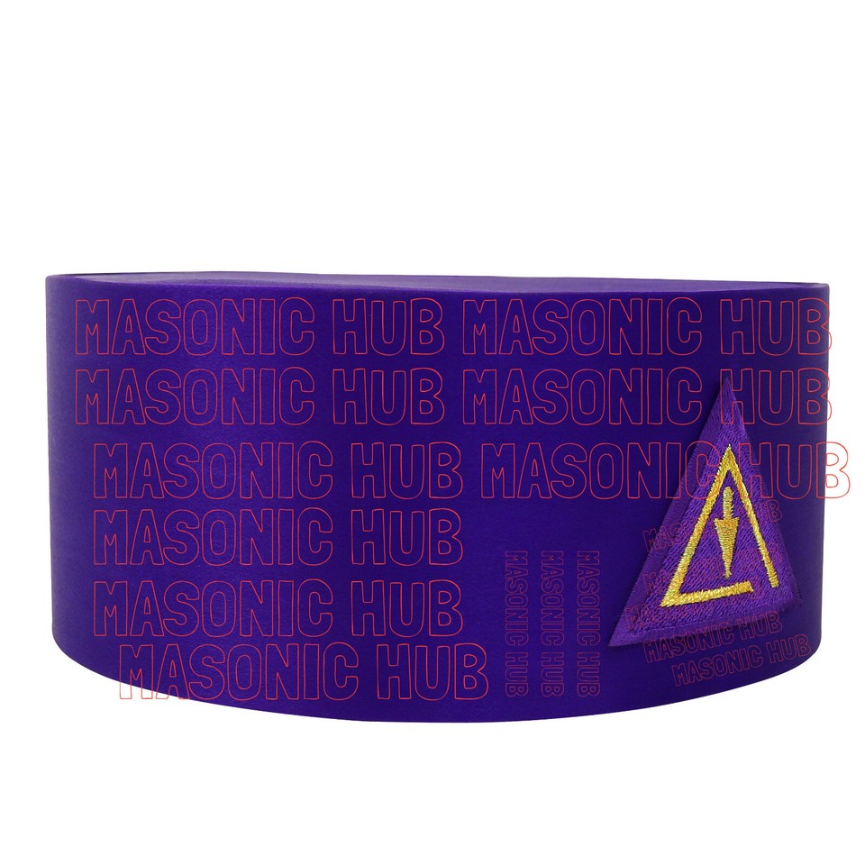 Masonic Royal & Select Master Cap Crown - Purple Color Freemason ...