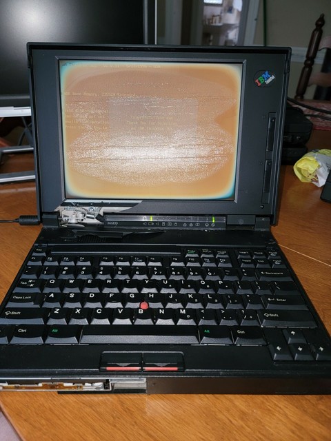 IBM ThinkPad Type 2625 365ED Vintage Working to Bios as Is Screen Bad ...