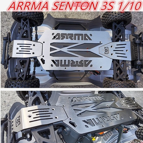 Stainless Steel Chassis Armor Bottom Armor RC Car for ARRMA SENTON 3S 1 ...