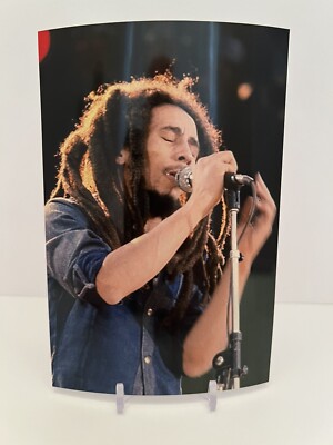Bob Marley The Music Legend Icon Performing In Concert 4x6 photo Reggae ...