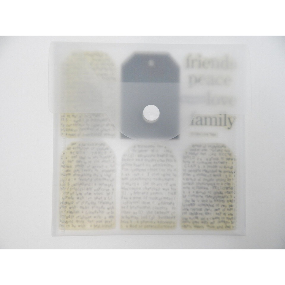 Close To My Heart Acrylix Stamp Set D1084 Love Tags Peace Love Family ...