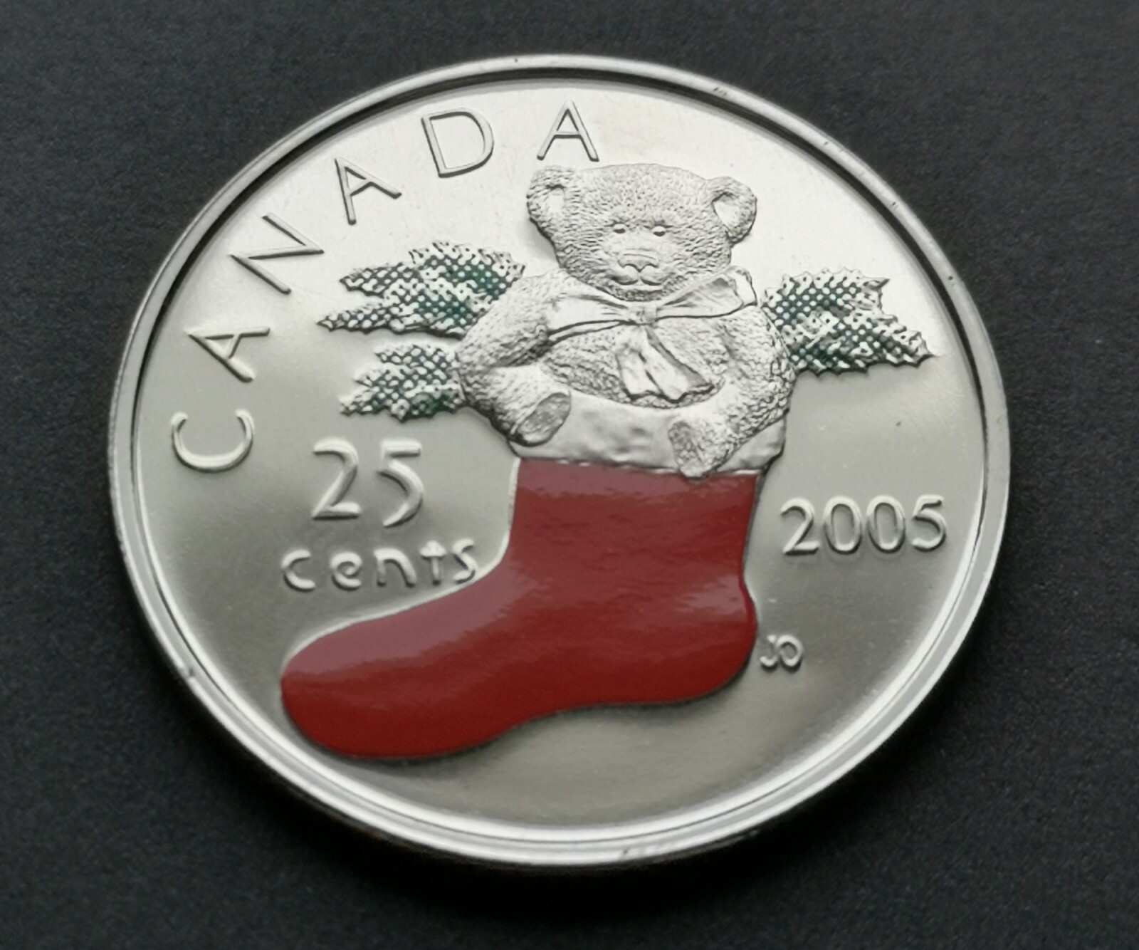 CANADA 25 CENTS COLOURED 2005 P *** CHRISTMAS HOLIDAYS *** | eBay
