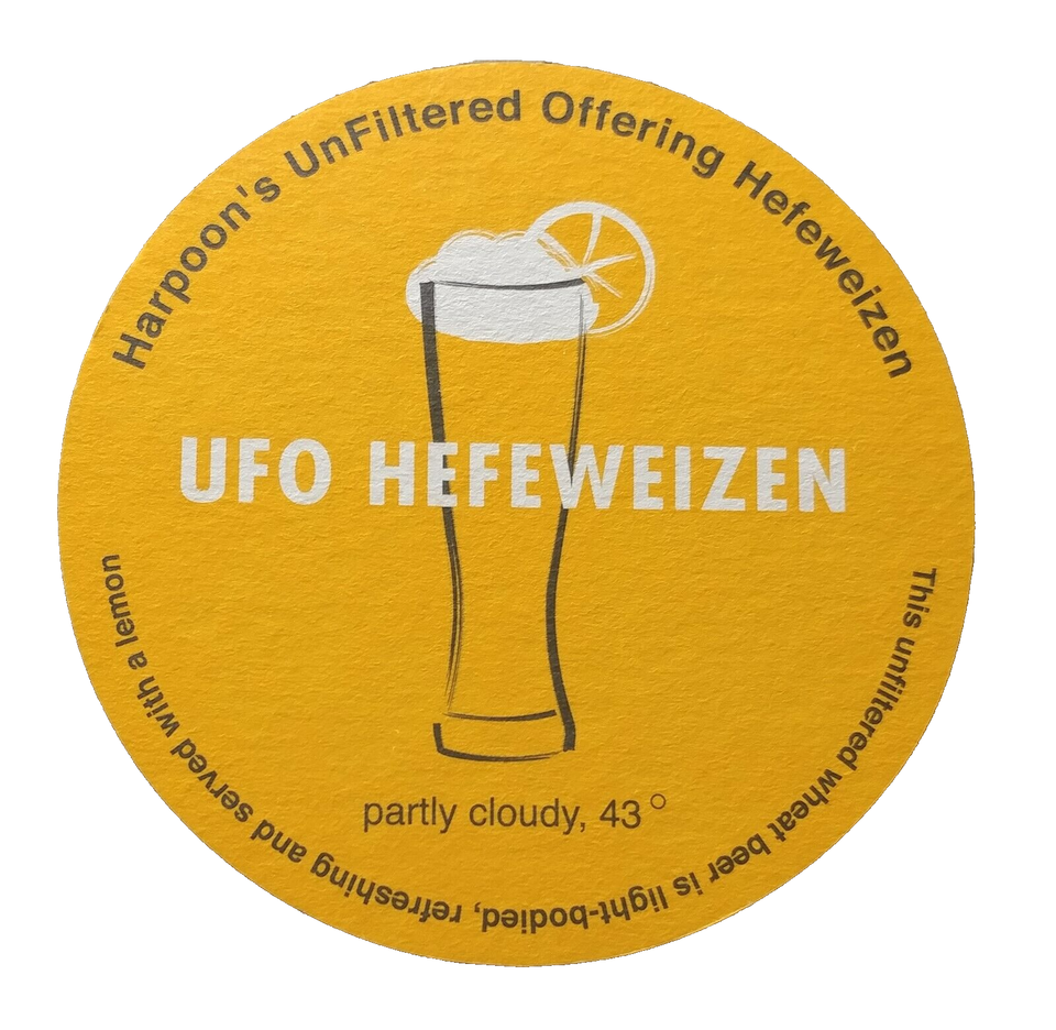 Harpoon Brewery Beer Coaster-UFO-Boston Mass-085252 | eBay