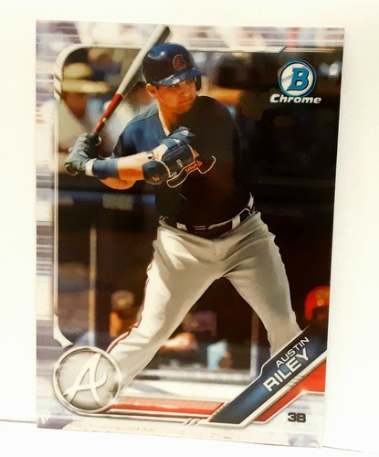 2019 Bowman Chrome Austin Riley Prospect RC Rookie #BCP-129 Braves in ...