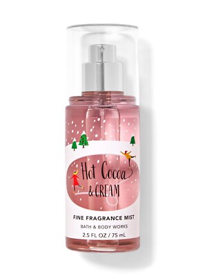 Bath & Body Works HOT COCOA & CREAM Travel Size Mist 2.5oz (Chocolate ...