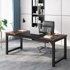 6ft Modern Conference Table Large Computer Desk Executive Desk for Home ...