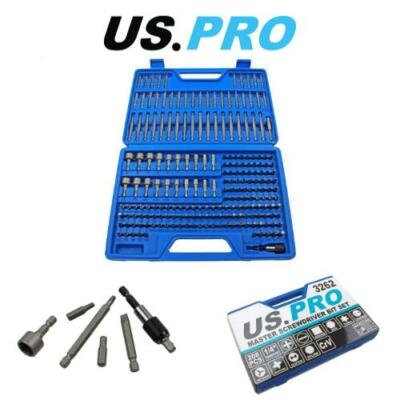 US PRO Tools 208pc Master Bit Set For Screwdriver, Drill 1/4" Bits ...