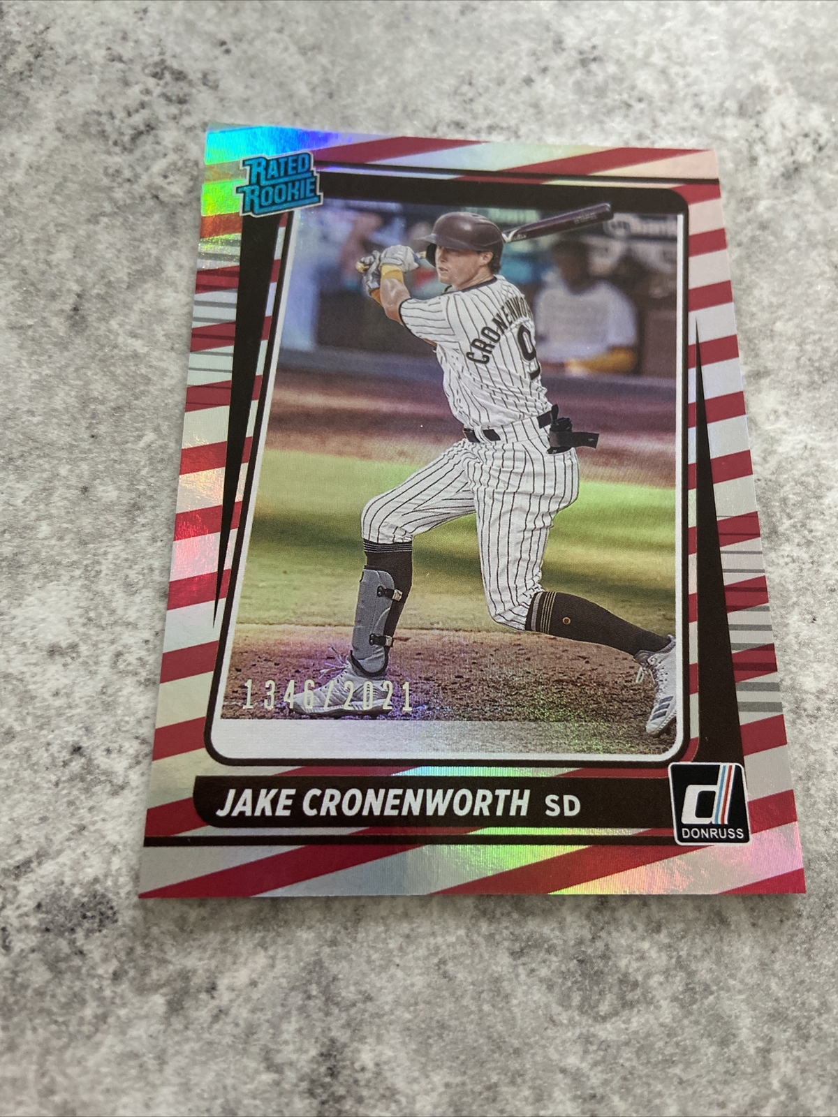 2021 DONRUSS JAKE CRONENWORTH RATED ROOKIE RED STRIPE RC #’d /2021 PADRES | eBay