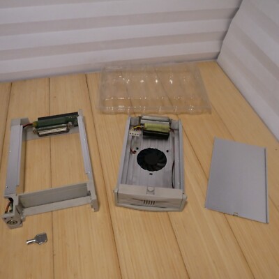 Vintage Beige Metal & Plastic Mobile Rack IDE Removable Frame for 3.5 ...