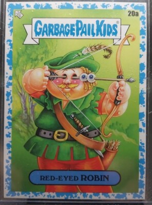 Garbage Pail Kids Book Worms Red-Eyed ROBIN 20a Drool Blue Parallel #'d ...