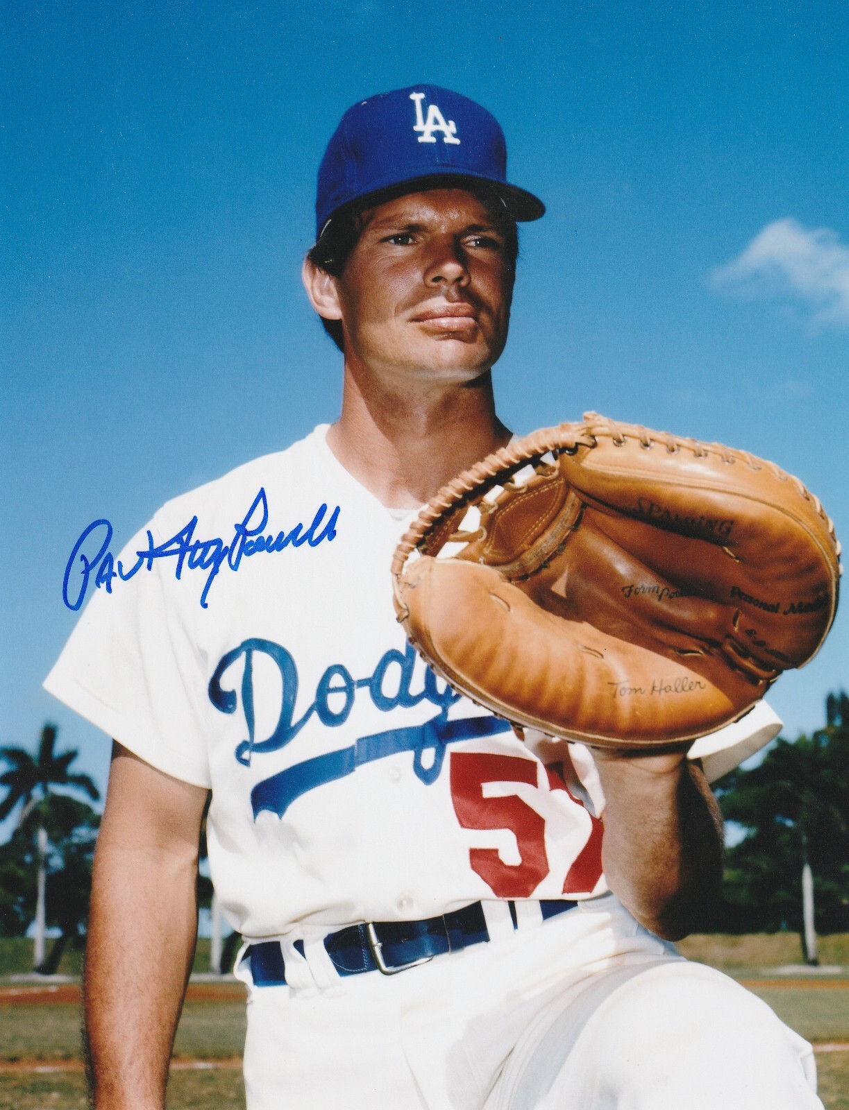 PAUL RAY POWELL LOS ANGELES DODGERS ACTION SIGNED 8X10 | eBay