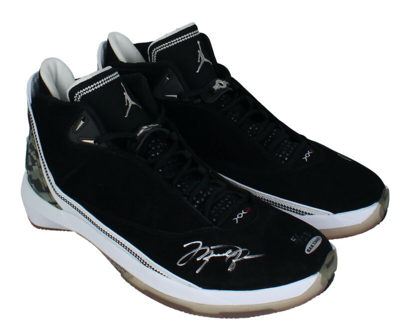 Michael Jordan Autographed Legacy Edition 1's and 22's Shoes UDA LE 5/ ...