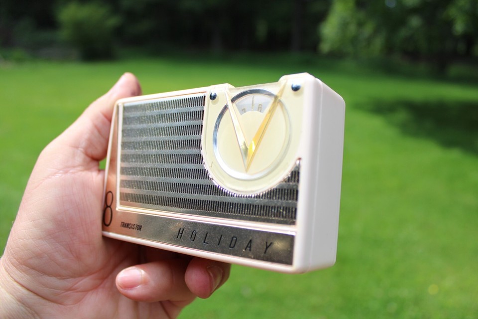 VINTAGE NEAR MINT 1950s REVERSE PAINTED HOLIDAY OLD MID CENTURY ...