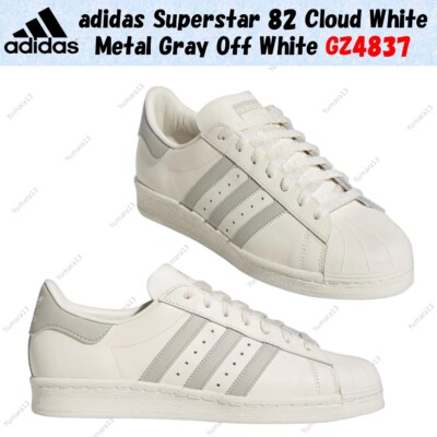 adidas Superstar 82 Cloud White Metal Gray Off White GZ4837 Men's Size ...