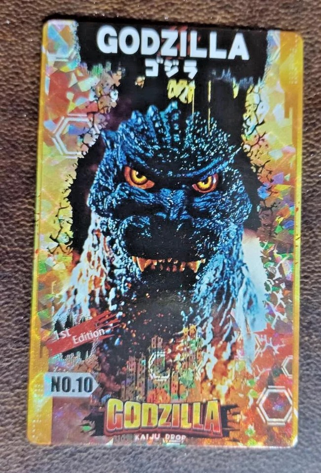 Limited Edition round 1 GODZILLA KAIJU DROP CARD COMPLETE SET #1-#10 ...