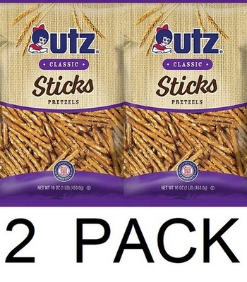 UTZ Classic Sticks Pretzel Snacks 16 oz Bag - 2 PACK | eBay