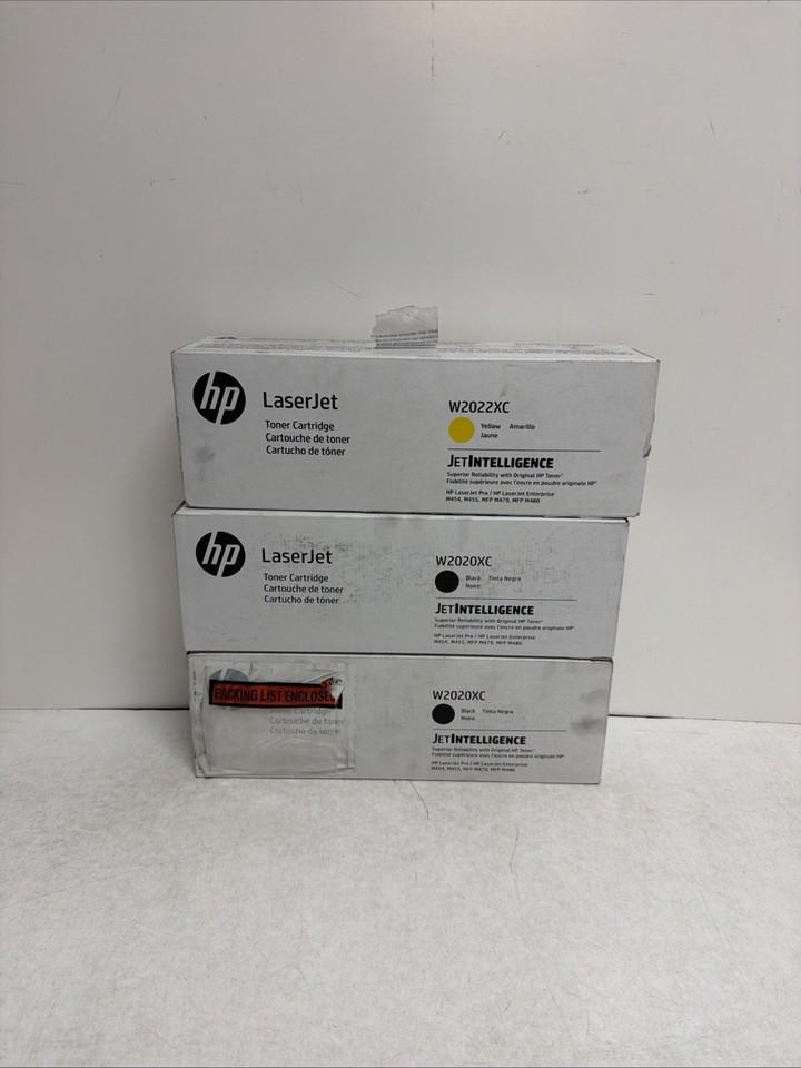LOT OF 3! GENUINE HP 414X TONER CARTRIDGE W2020XC W2022XC | eBay