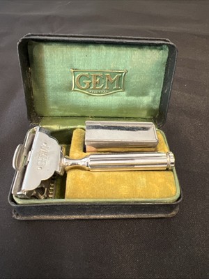 Vintage GEM Safety Razor Set with Original Case | eBay