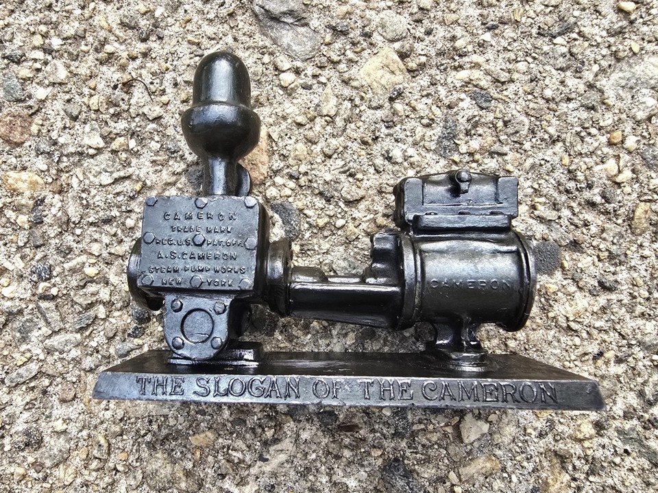 1910's Antique Salesman Sample A.S. Cameron Steam Pump Works New York ...