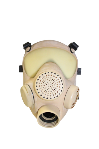 Small Polish MP5 ARF Military Gas Mask NBC 40mm NATO Desert Tan Israeli ...