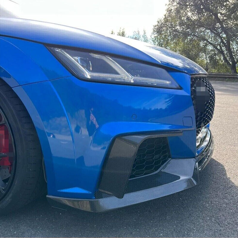 Fits Audi TT RS TTRS 2016-2018 Front Bumper Lip Spoiler Splitter REAL ...