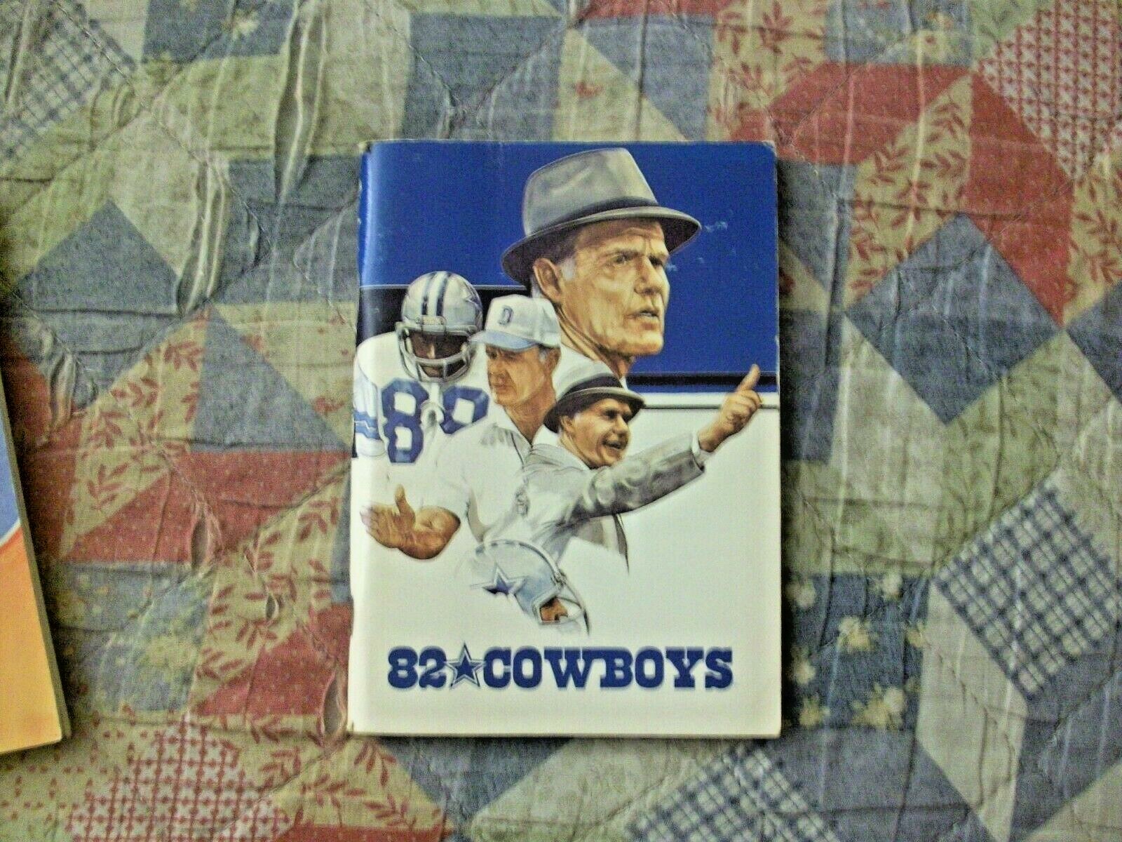 1982 DALLAS COWBOYS MEDIA GUIDE Yearbook TOM LANDRY Program TONY ...