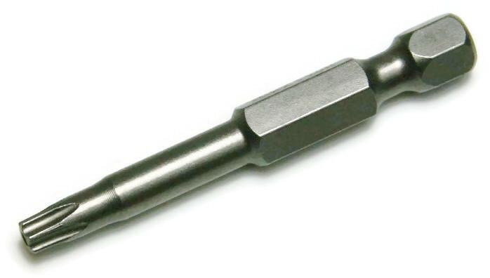 Torx Security Tamper Proof Power Bits with Pin S2 Modified Steel T10 ...