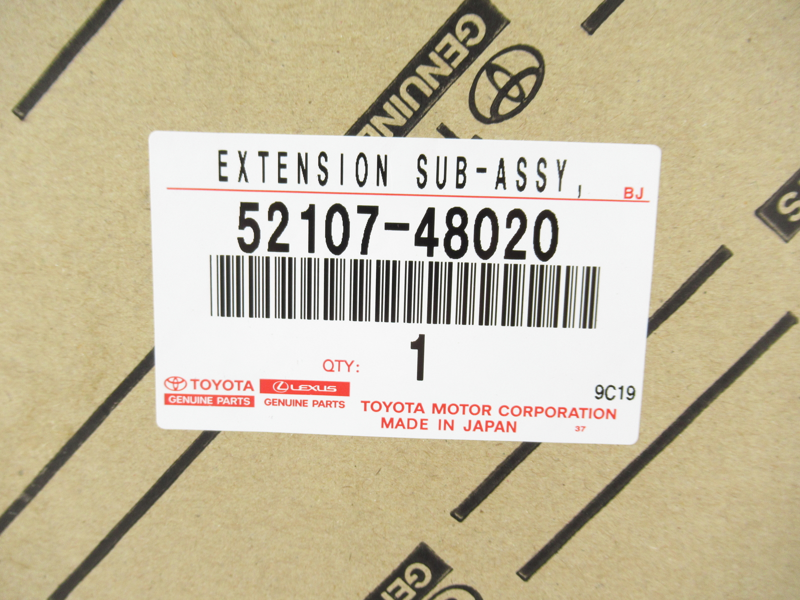 Genuine OEM Lexus 52107-48020 Driver Rear Bumper Exhaust Tip Extension ...