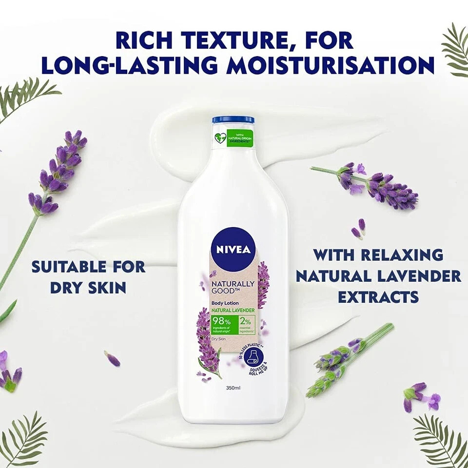 Nivea Naturally Good Natural Lavender Body Lotion 200ml Free Shipping ...