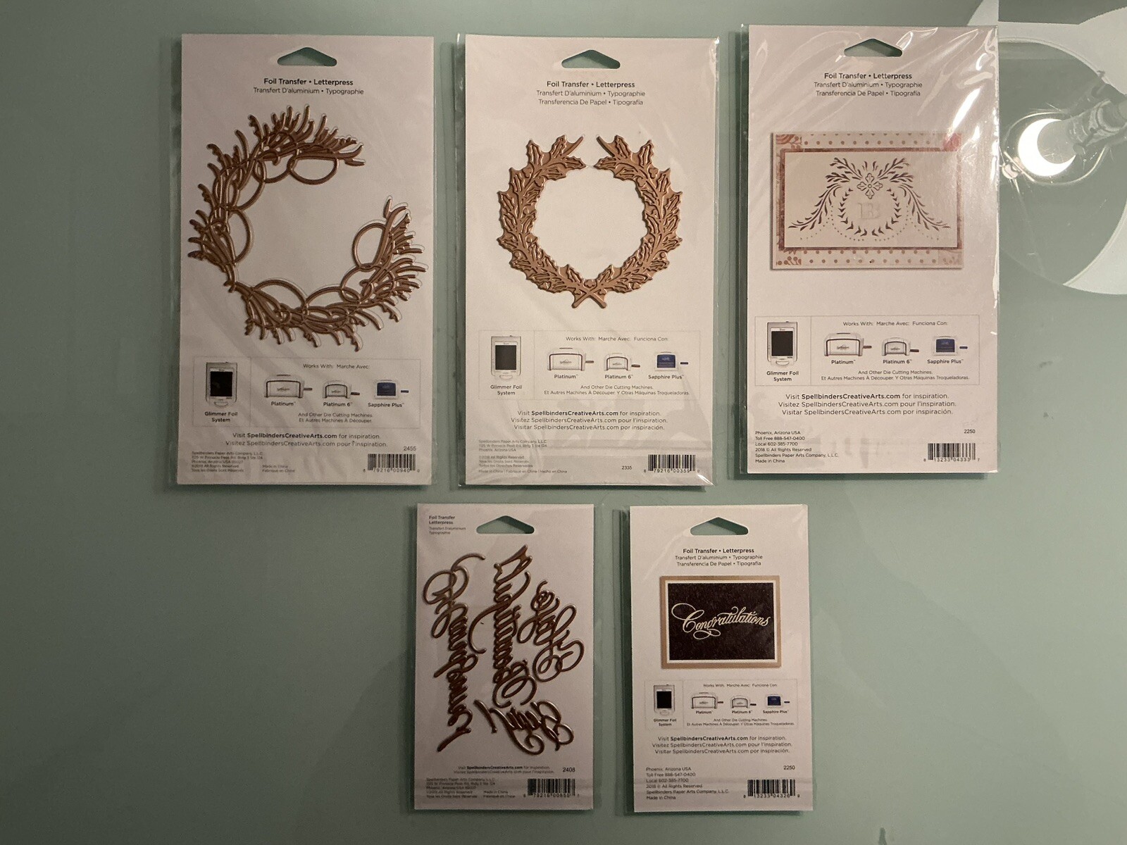Spellbinders Glimmer Lot of 5 P.A. Scribe Glimmer Plates (All New) | eBay