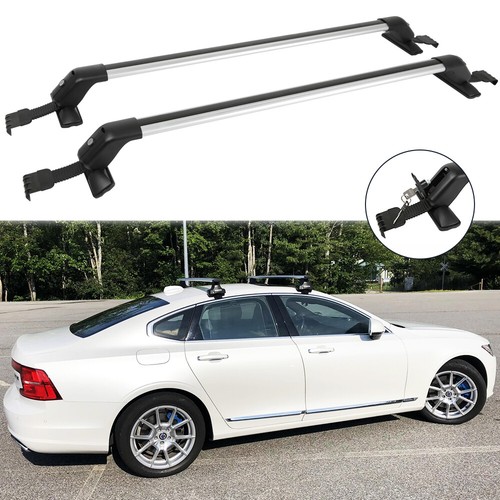 42.5" Top Roof Rack Cross Bars Luggage Carrier w/Lock Aluminum For ...