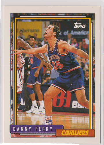 Danny Ferry Cleveland Cavaliers Forward 1992-93 Topps Card # 131 Near ...