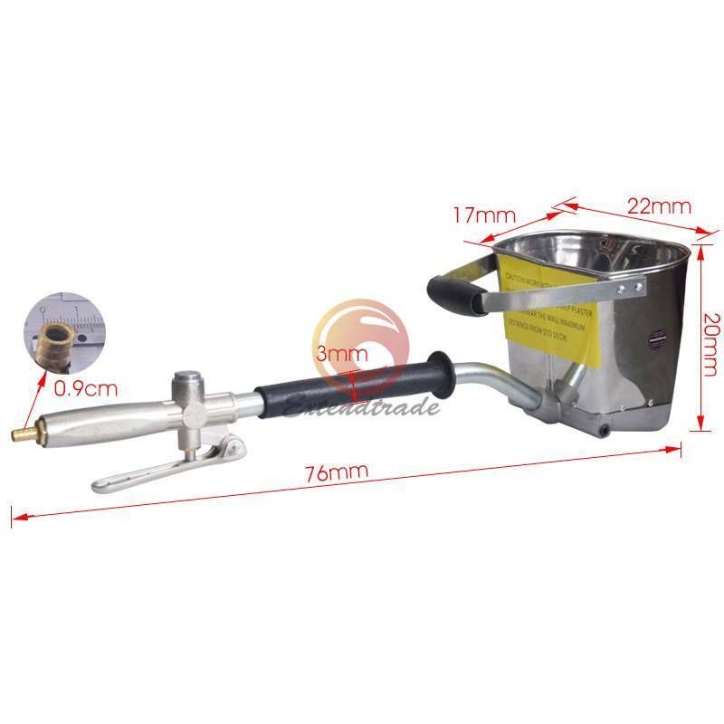 Cement Mortar Sprayer Hopper Plaster tool Wall Concrete Tool air Stucco ...