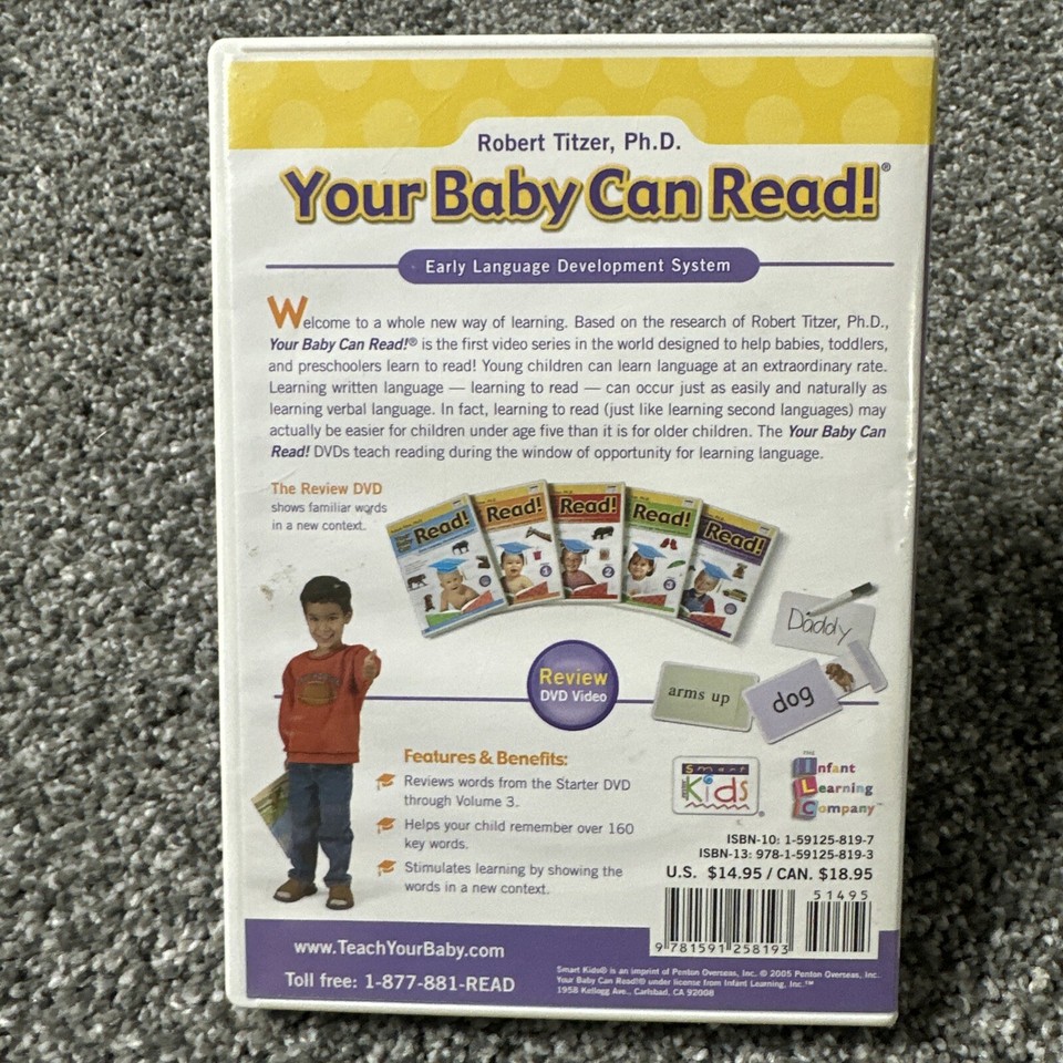 Your Baby Can Read Early Language Development System Review DVD Video ...