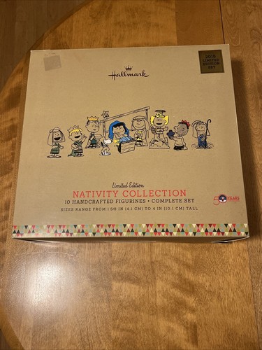 HALLMARK 2015 LIMITED EDITION Peanuts Charlie Brown Nativity 10 ...