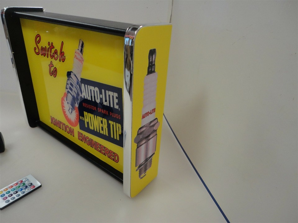 Auto Lite Spark Plug LED Display light sign box | eBay