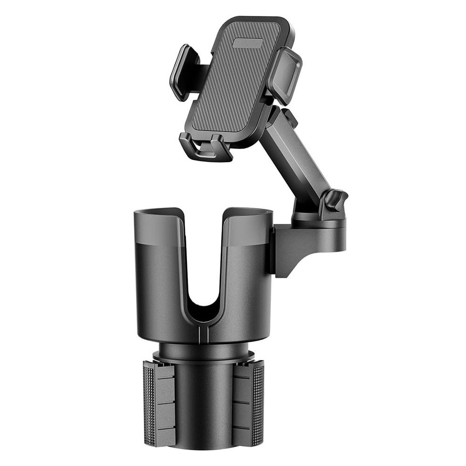 Car Cup Holder Phone Mount Expander 360° Rotation Adjustable Cellphone ...