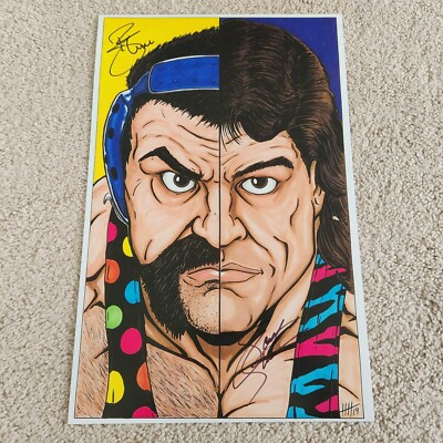 Steiner Brothers Rick Steiner AND Scott Steiner Autographed 11 x 17 ...