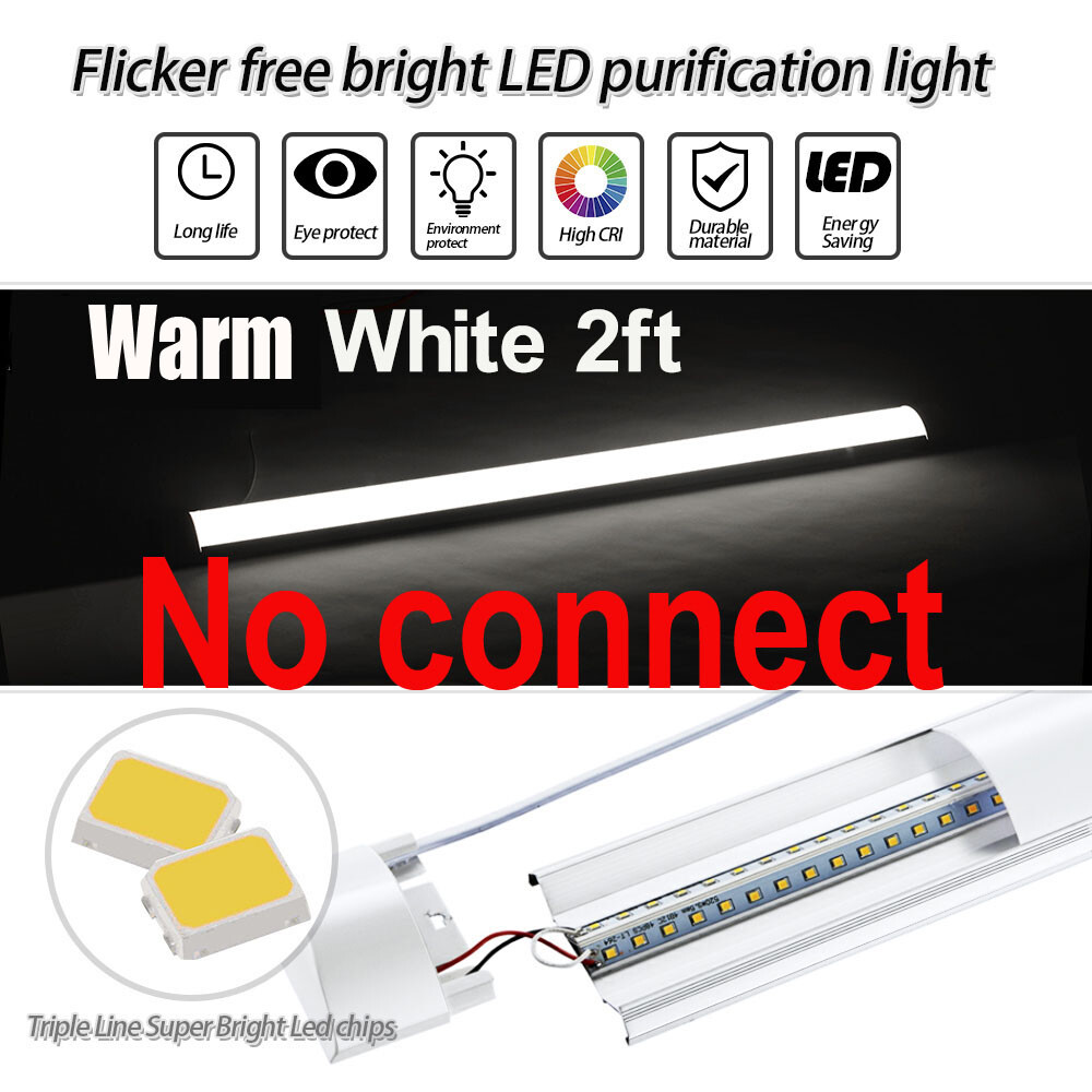 6FT LED Strip Lights Batten Tube Light Office Shop Garage Ceiling Lamp ...