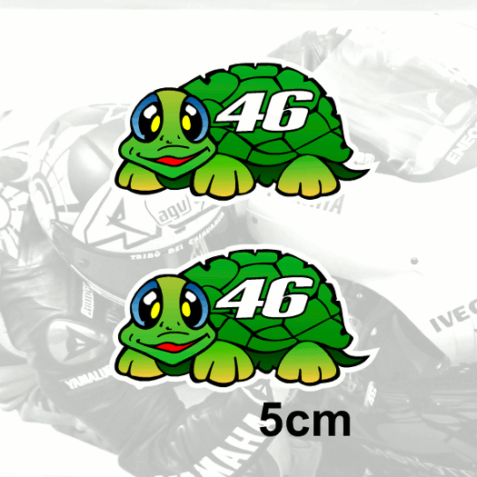 Valentino Rossi Turtle 46 Sticker Vinyl Tartaruga Adesivo Autocollant ...