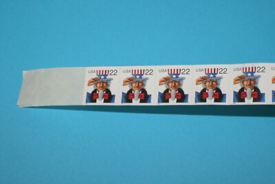 Uncle Sam 22 Cent Coil Rolls US Postage Unused Original Gum 1998 ~ 69 ...