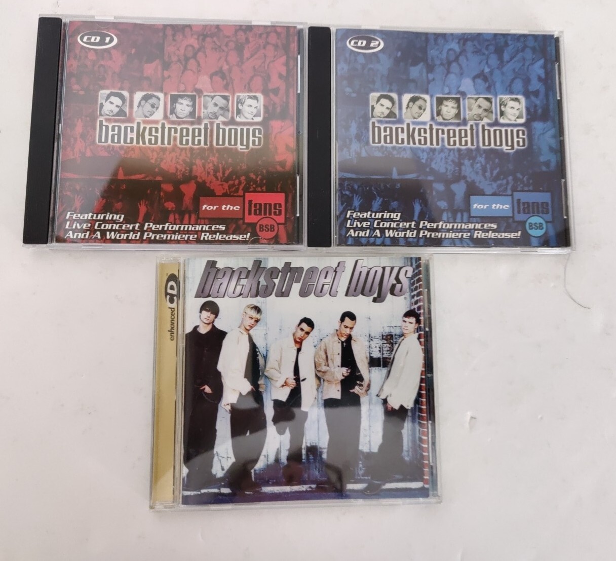 Lot of 3 Backstreet Boys CDs For The Fans CD 1 & CD 2 / Backstreet Boys ...