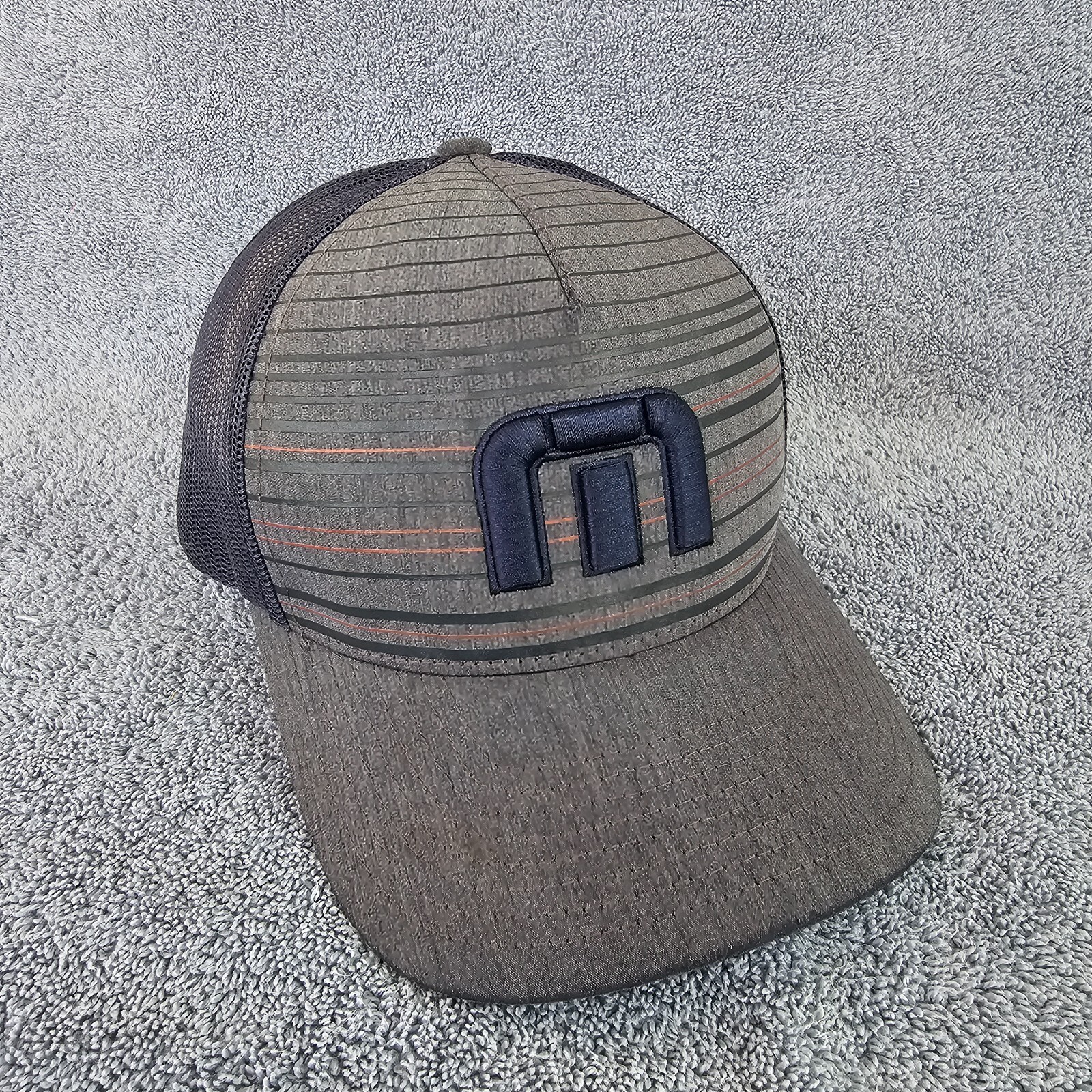 Travis Matthew Hat Golf Cap Striped Snapback Hat Baseball Cap OSFM Mesh ...