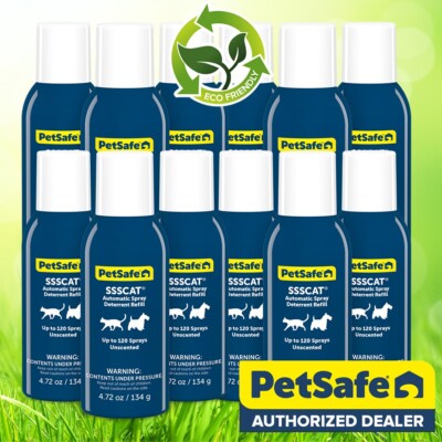 PetSafe SSSCat Spray 12 Refill Cans Repellent for Cat & Dog 4.72 oz ...