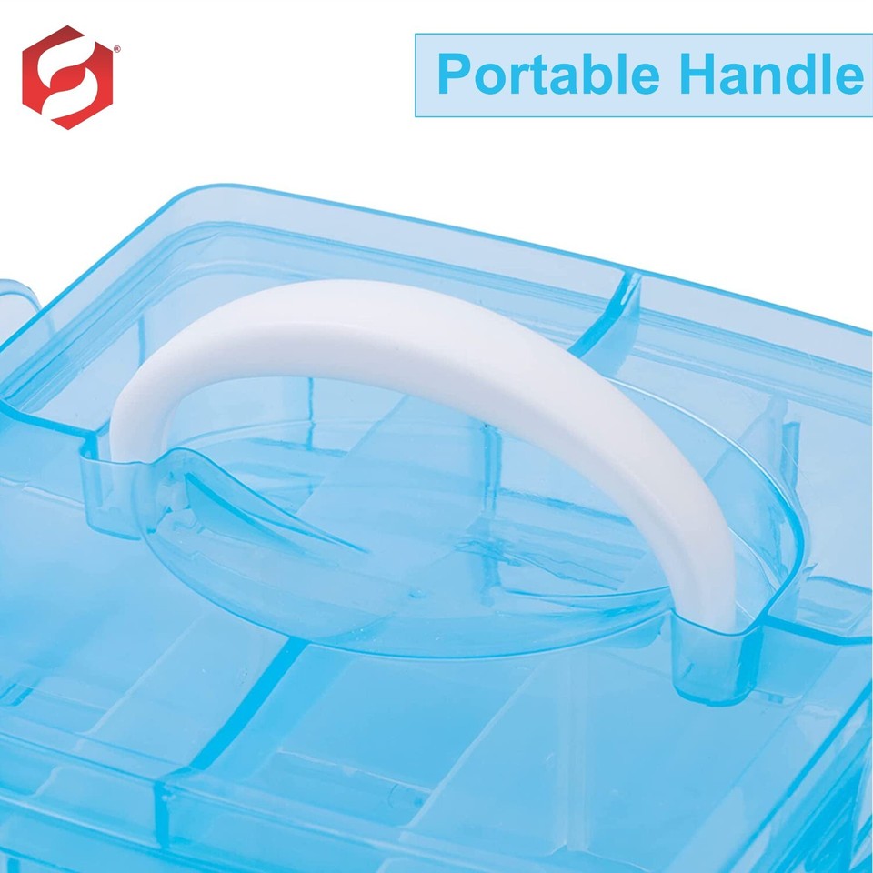 Storage Boxes Arts & Crafts Detachable & Stackable Containers 18 Grid ...