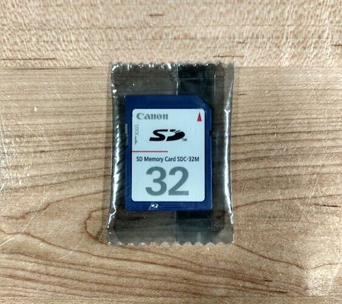 Canon SDC-32M Secure Digital Memory Card SD 32MB For Powershot Cameras ...